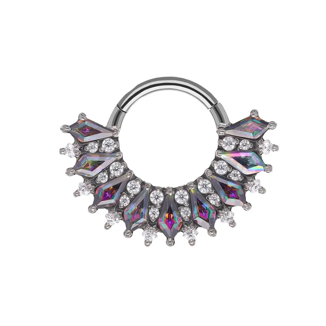 Tana - White / Vitrial CZ - PiercingMed